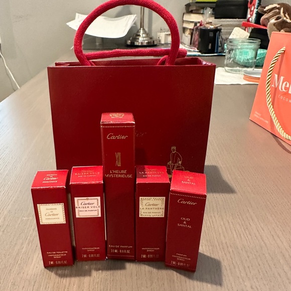Cartier | Makeup | Cartier Perfume Sample Set | Poshmark